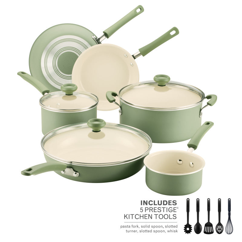 14-Piece Ceramic Nonstick Cookware Set — Farberware Cookware