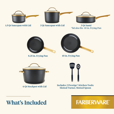 Forged Induction Ceramic 12-Piece Cookware Set — Farberware Cookware