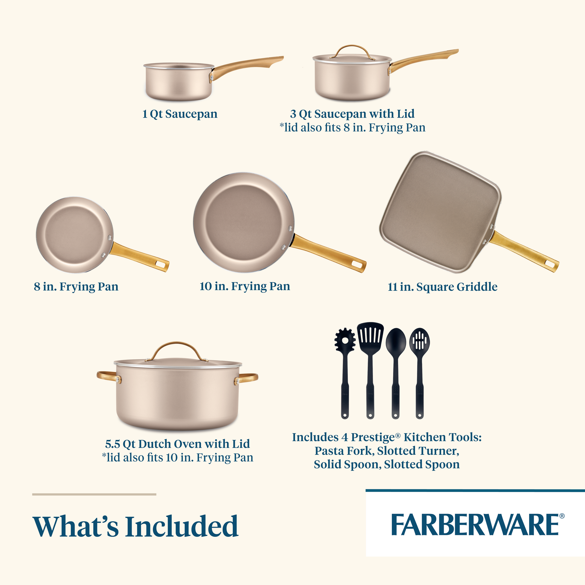 12-Piece Nonstick Cookware Set — Farberware Cookware