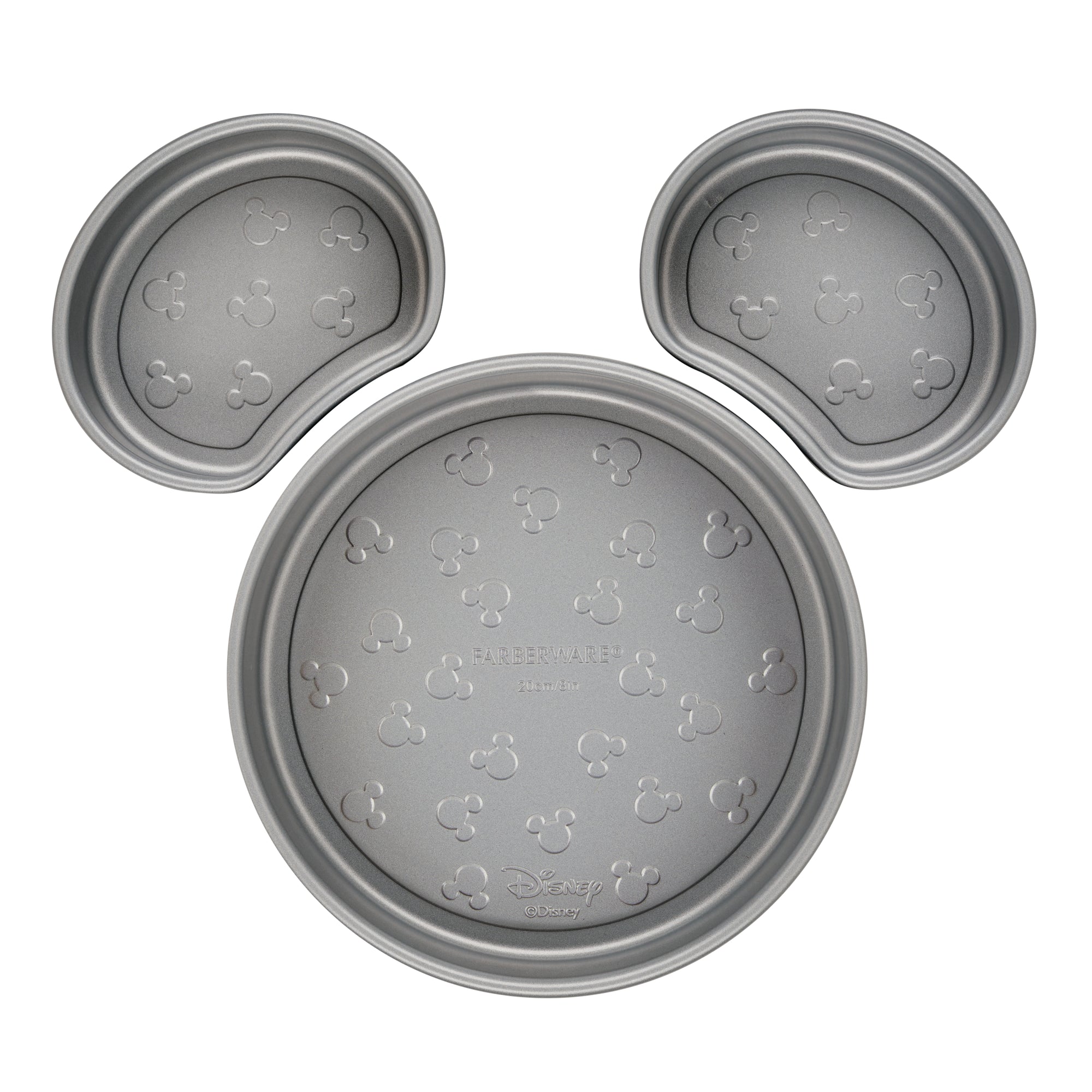 3-Piece Nonstick Mickey Head Cake Pan Set — Farberware Cookware