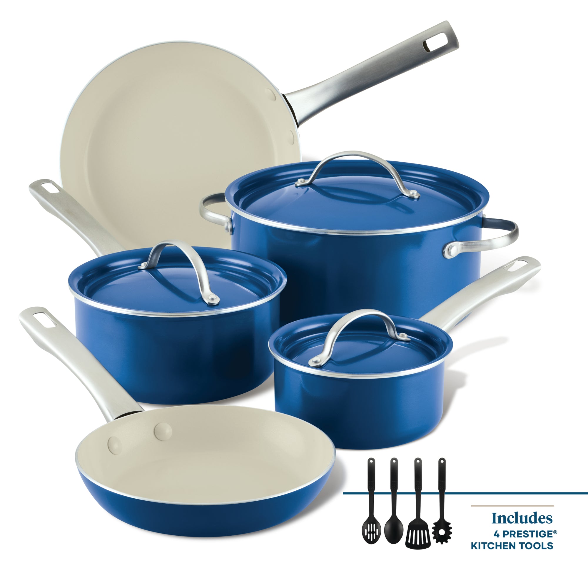 12 Piece Ceramic Nonstick Cookware Set — Farberware Cookware
