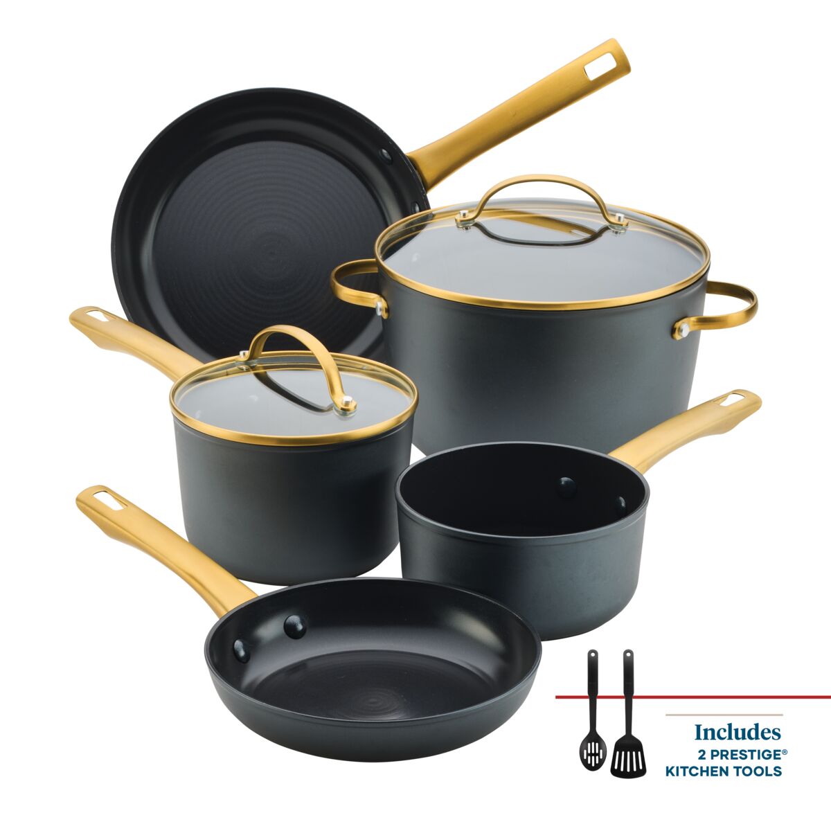 Forged Induction Ceramic 9-Piece Cookware Set — Farberware Cookware