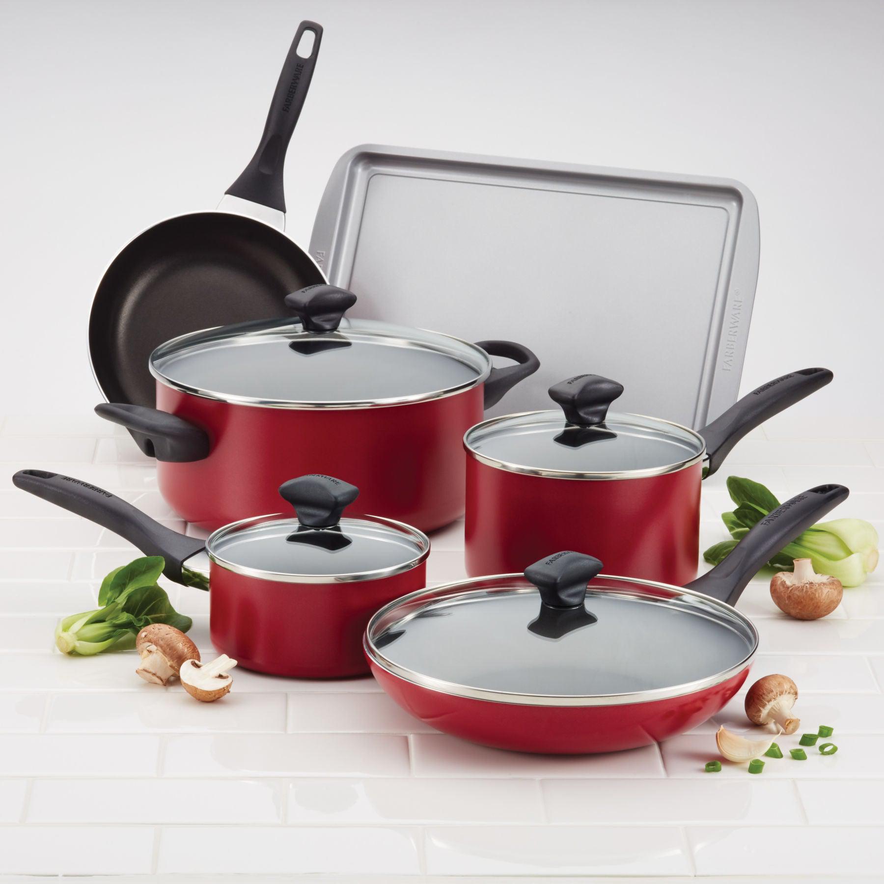 15-Piece Nonstick Cookware Set | Farberware Cookware
